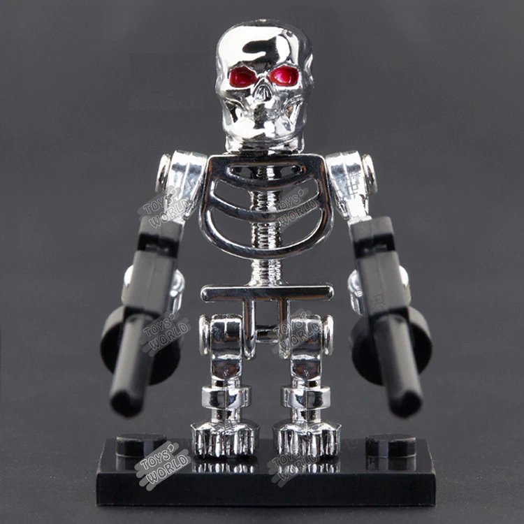 Terminator Robot Model 101 T-800 Minifigure Lego Compatible Minifigs ...