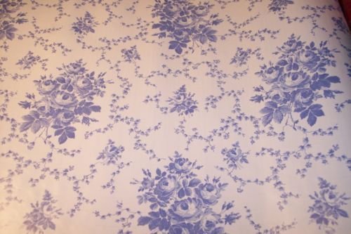 Blue White Toile Contact Paper Cut From Roll 4.5 ft Shelf Liner