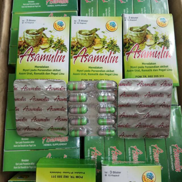 BEST PRICE !! 150 Capsules Asamulin Arthritis Cholesterol Gout Muscle ...