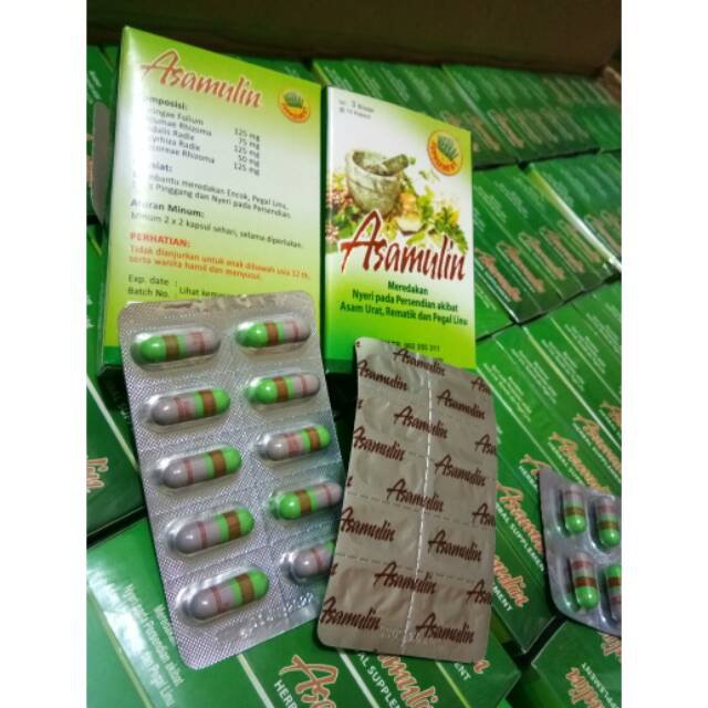 BEST PRICE !! 300 Capsules Asamulin Arthritis Cholesterol Gout Muscle ...