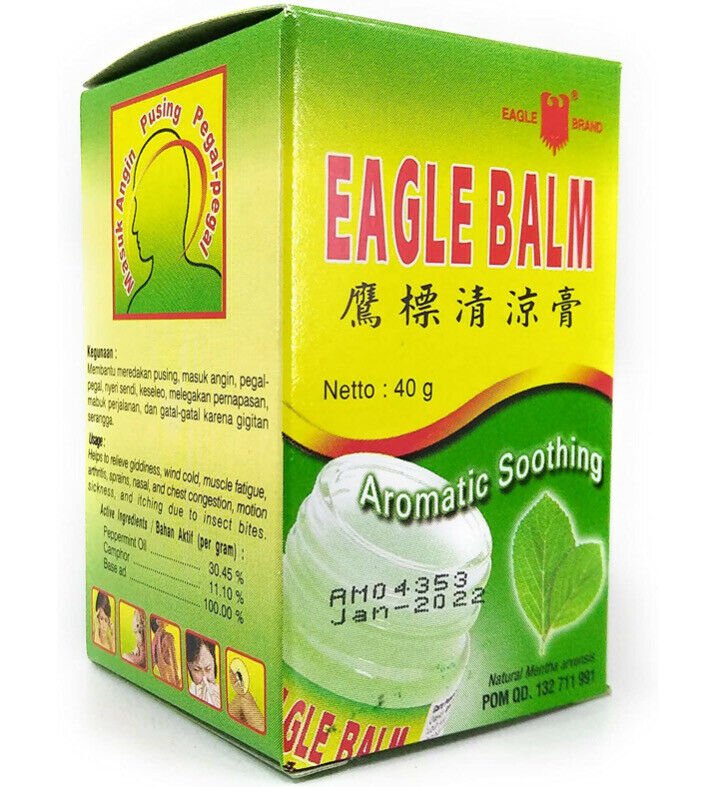 CAP LANG Original Eagle Balm Arthritis Muscle Neck Pain Relieve 40gr