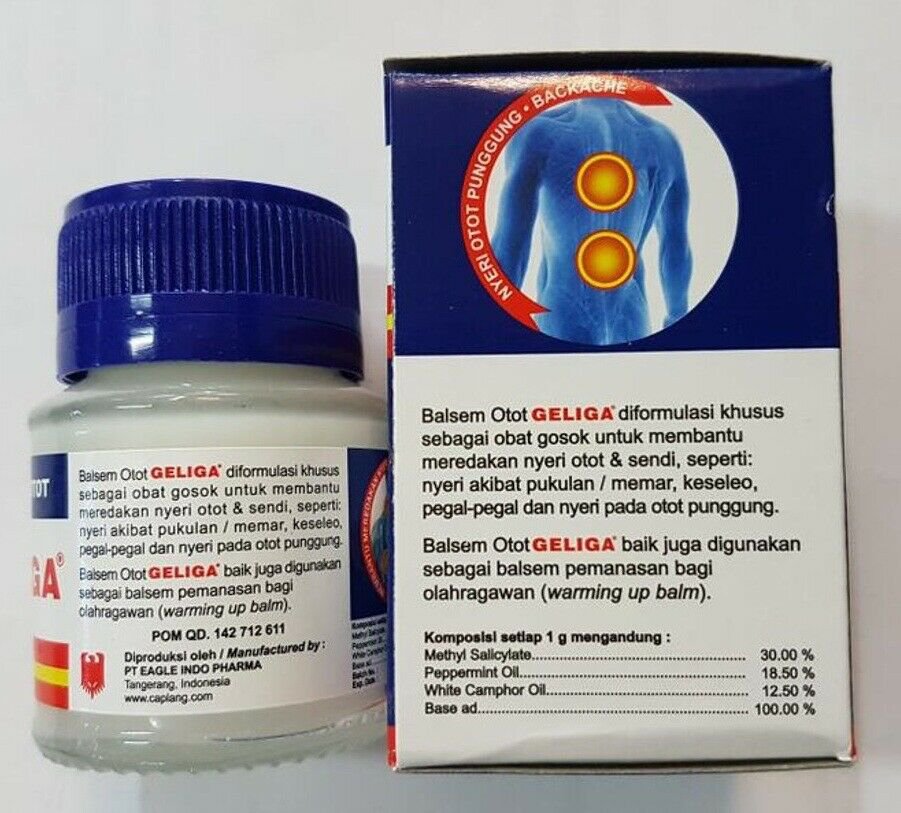 [GELIGA] Muscular Balm Arthritis Muscle Neck Pain Relieve 40gr