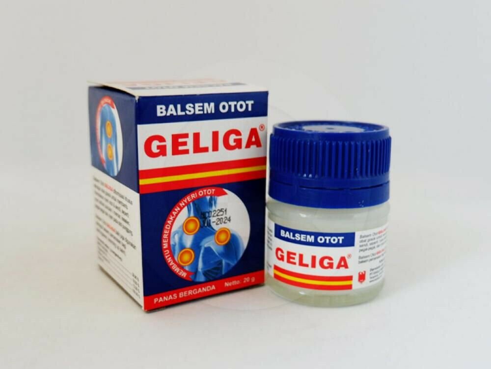 [GELIGA] Muscular Balm Arthritis Muscle Neck Pain Relieve 20gr 6 Pcs