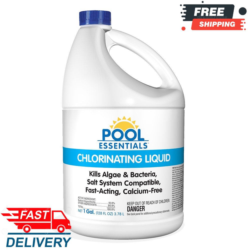 Pool Essentials Chlorinating Liquid for Swimming Pools, 1 Gallon