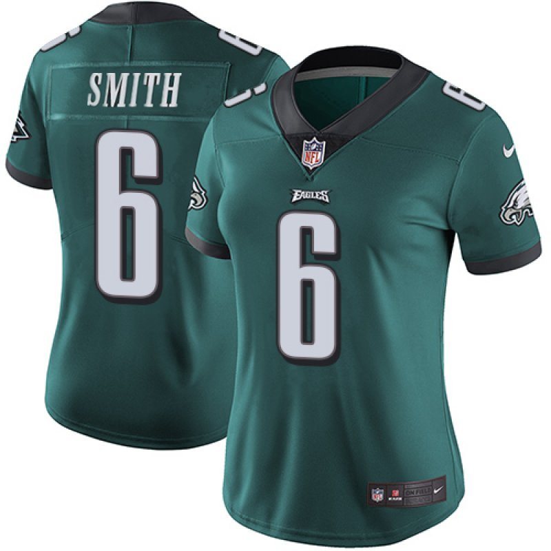 Women's #6 DeVonta Smith Philadelphia Eagles Color Rush Limited Green ...