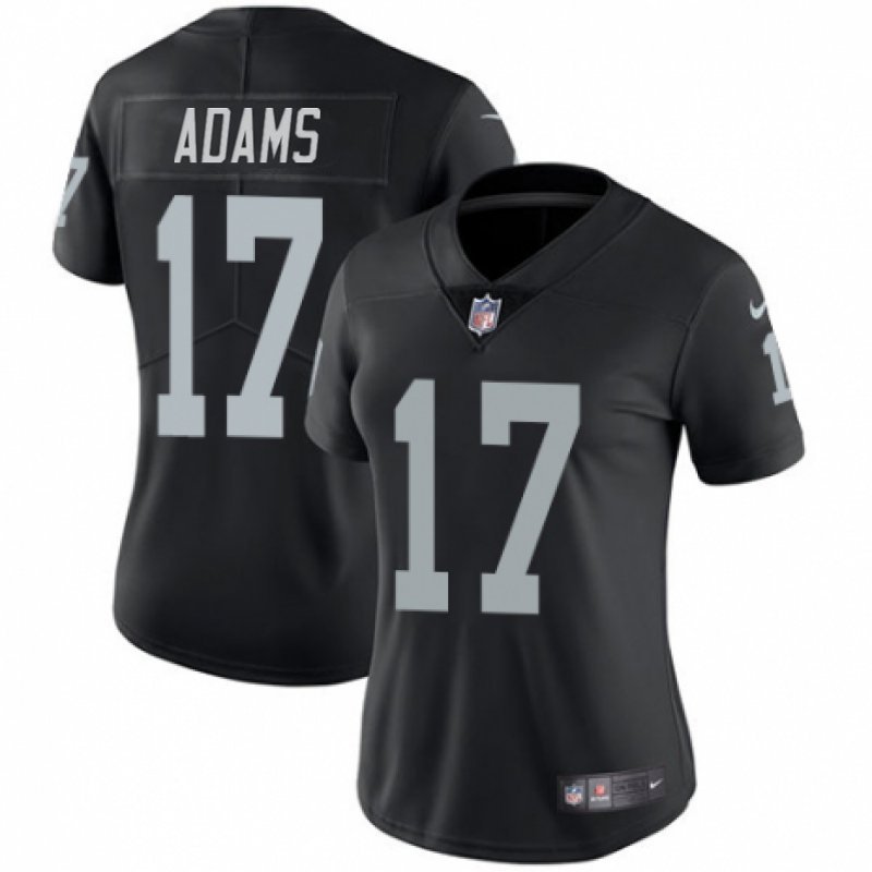 Women's #17 Davante Adams Los Vegas Raiders Color Rush Limited Black Jersey