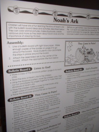 Noah's Ark Interactive Bulletin Boards God's Promise $5.00 includes ...