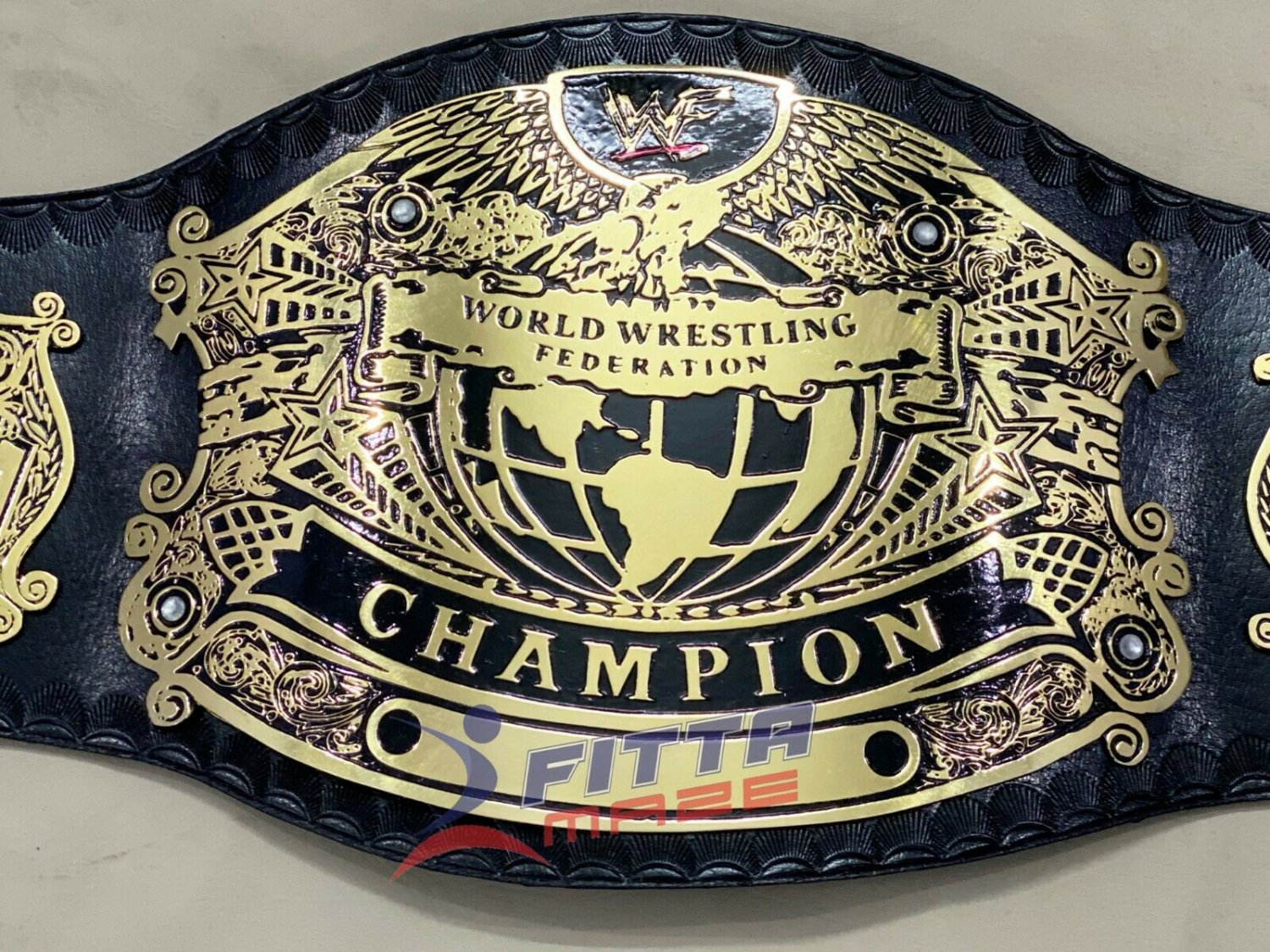 UNDISPUTED WORLD HEAVYWEIGHT CHAMPIONSHIP WRESTLING Tittle Belt 2MMBrass