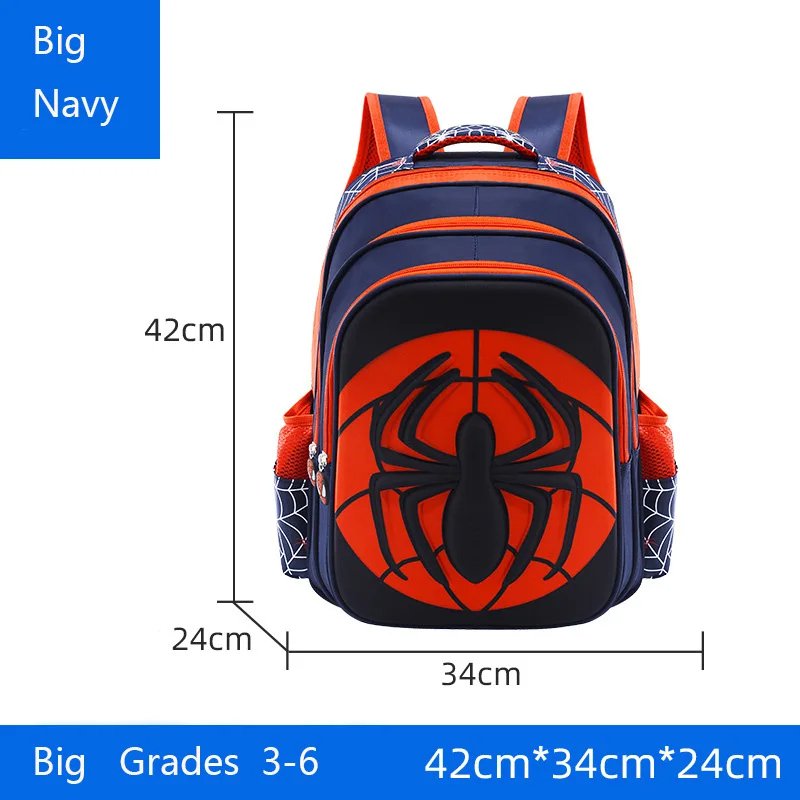 Spider Backpack Boys School Bag Elementary Kid School Waterproof ...