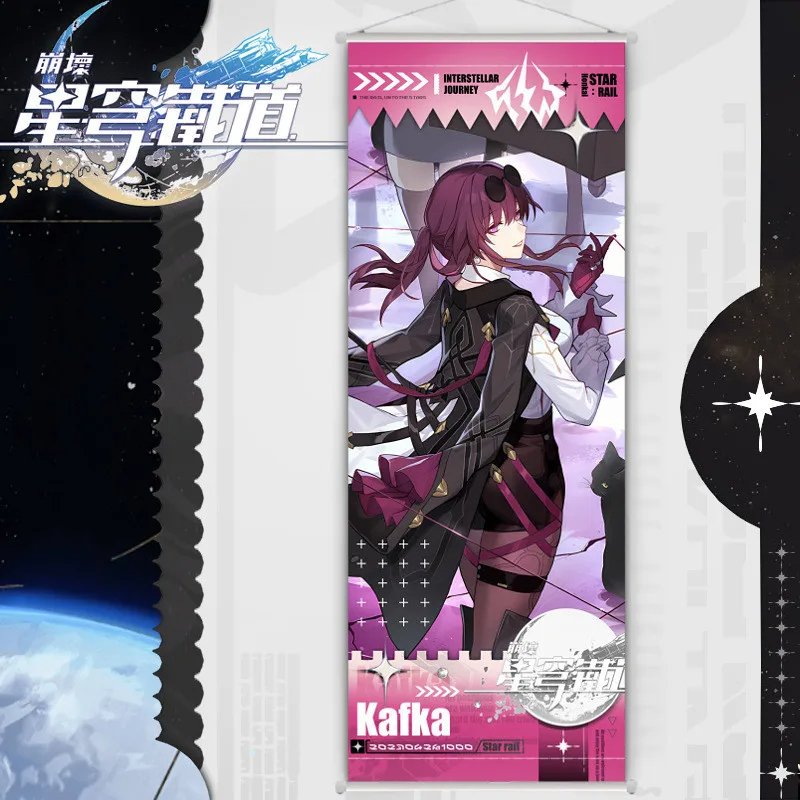 Poster Honkai Star Rail Action Figure Kafka Scroll Canvas Painting Home ...
