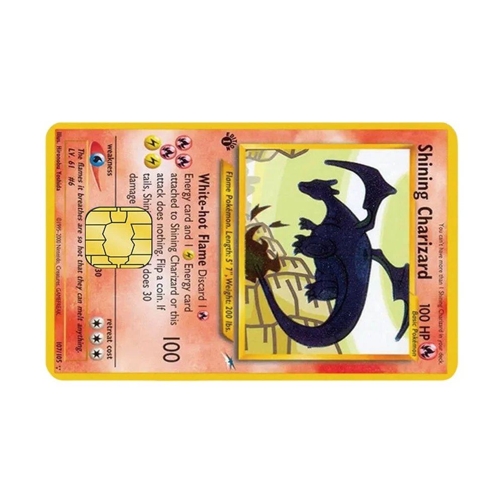 Pokemon Anime Bank Credit Card Stickers Waterproof Scratch Resistant ...