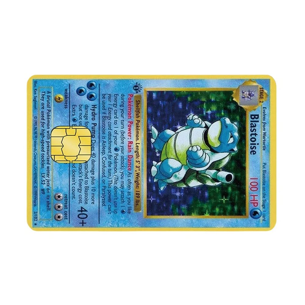 Pokemon Anime Bank Credit Card Stickers Waterproof Scratch Resistant ...