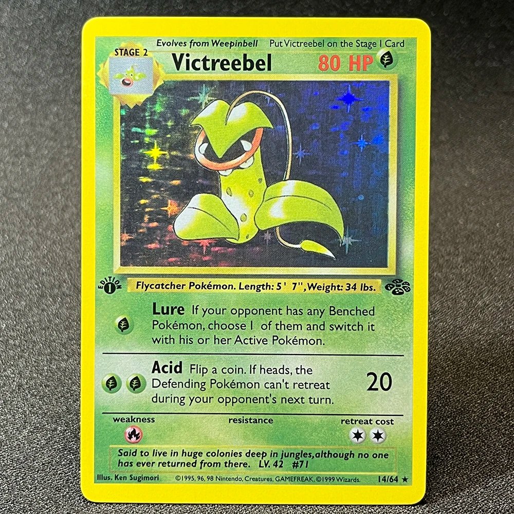 Pokemon Anime Card Victreebel High Quality Replicated 1996 1st Edition ...
