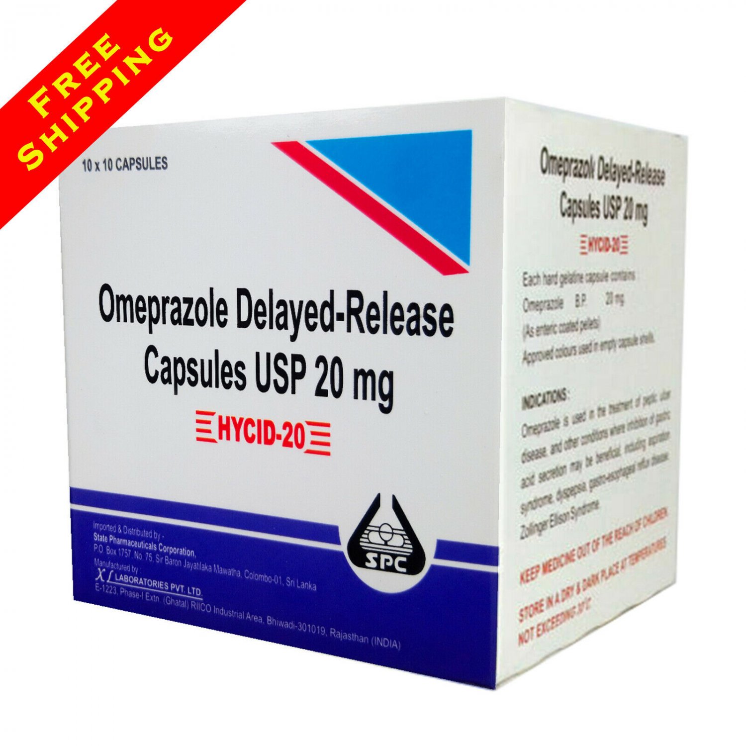 OTC Omeprazole Delayed Release Tablets 20mg 100Pcs
