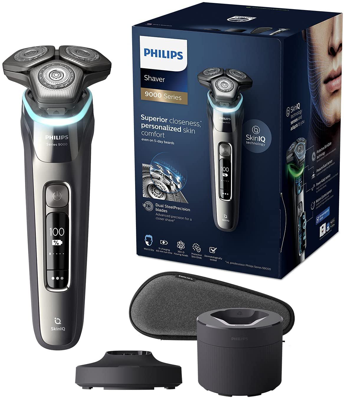 New Philips Series 9000 S9987/59 Wet & Dry Electric Shaver with Beard ...