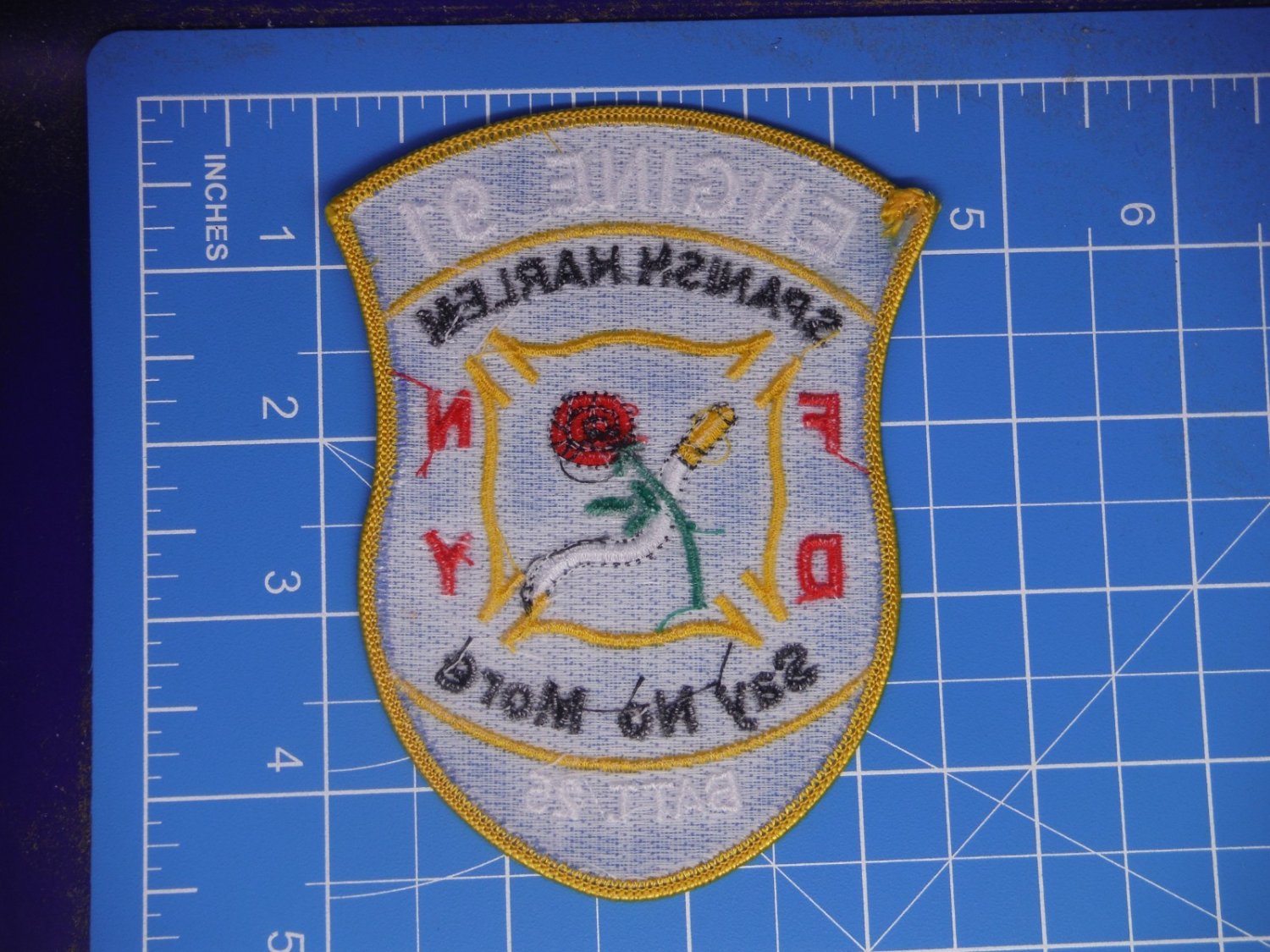 FDNY Engine 91 Spanish Harlem patch-B