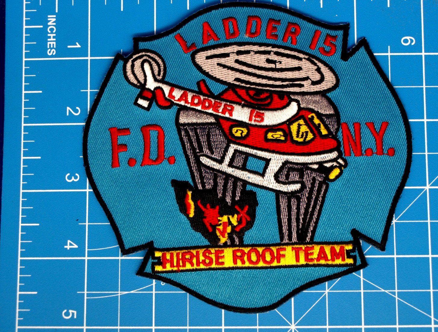 FDNY New York City Fire Department Ladder 15 Hi Rise Roof team patch