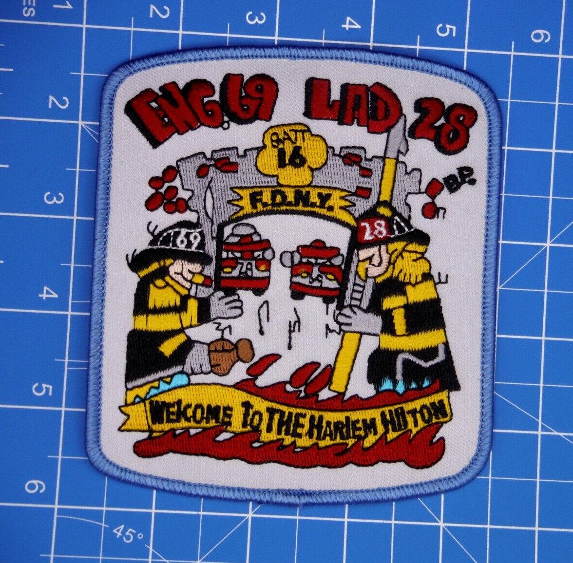 FDNY-New York City Fire Department Engine 69 Harlem Hilton patch-b