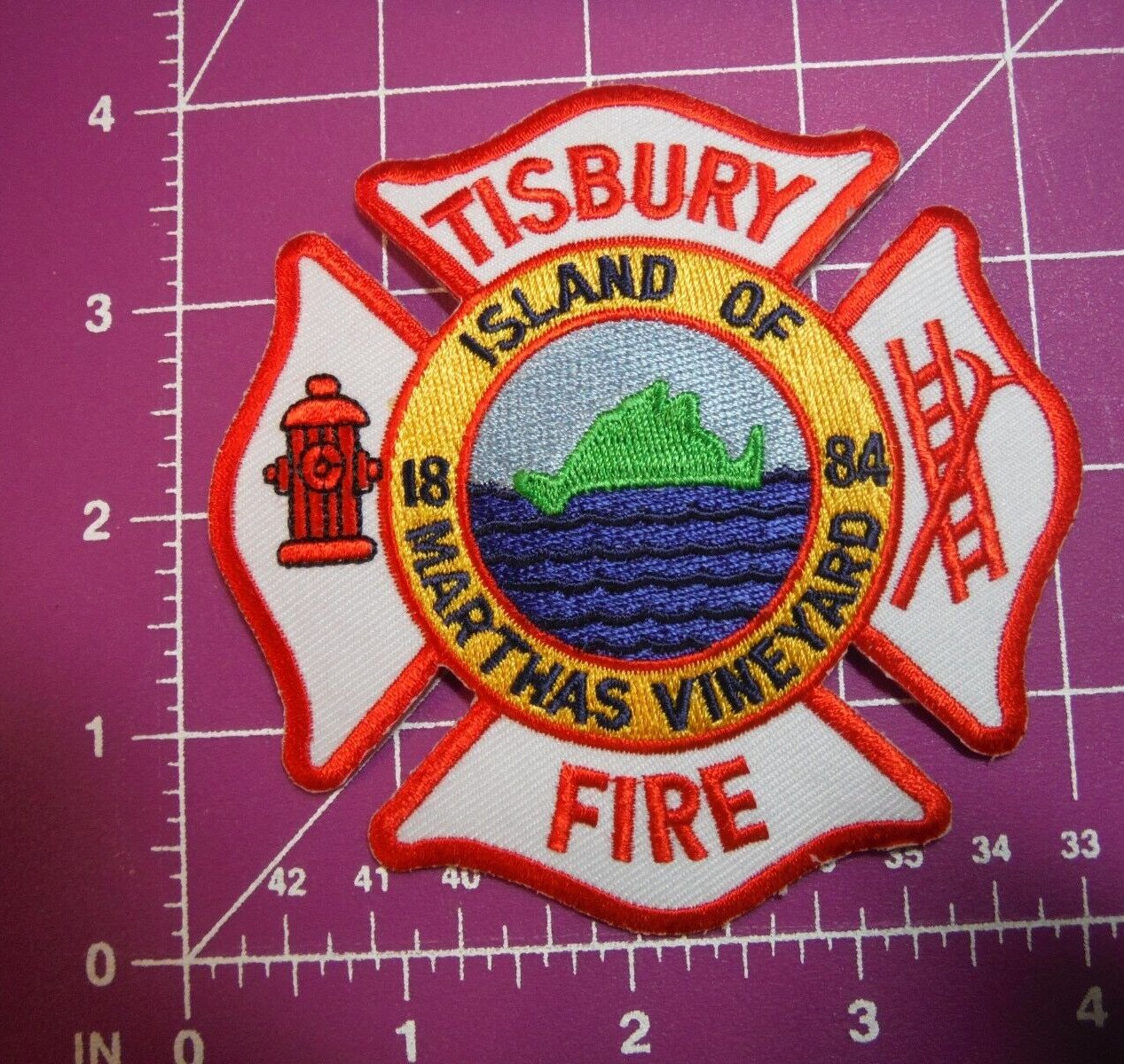 Tisbury Massachuccetts Fire department patch