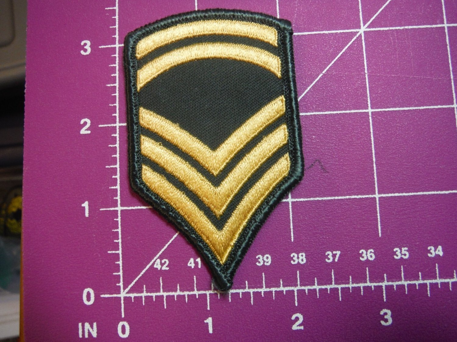 US Army first sgt small size sew on insignia