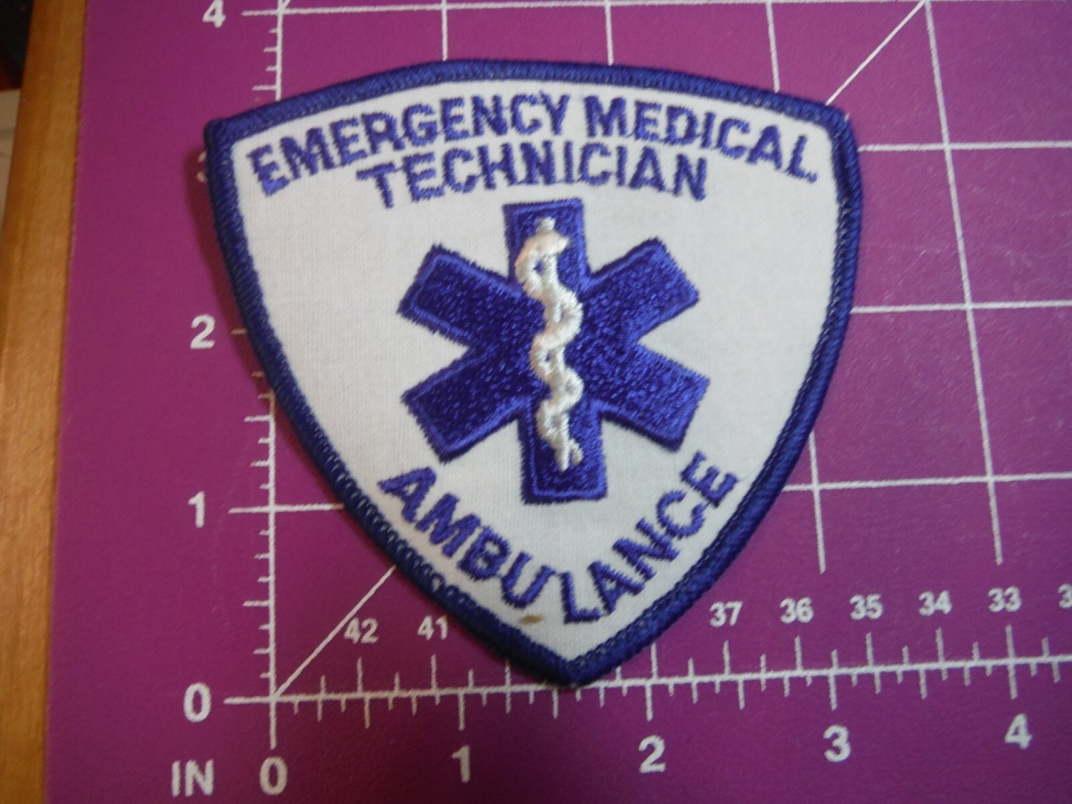 Fire Department EMT-Ambulance Patch-Vintage Gemsco