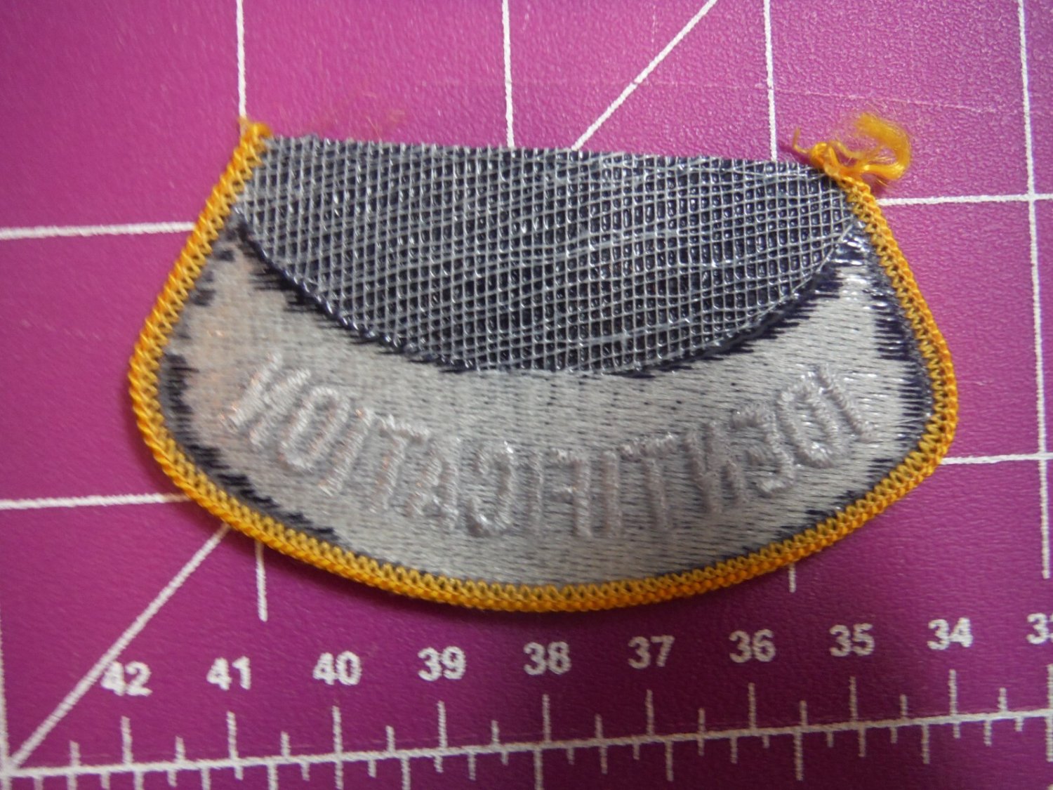 Vintage Police patch rocker-IDENTIFICATION-section