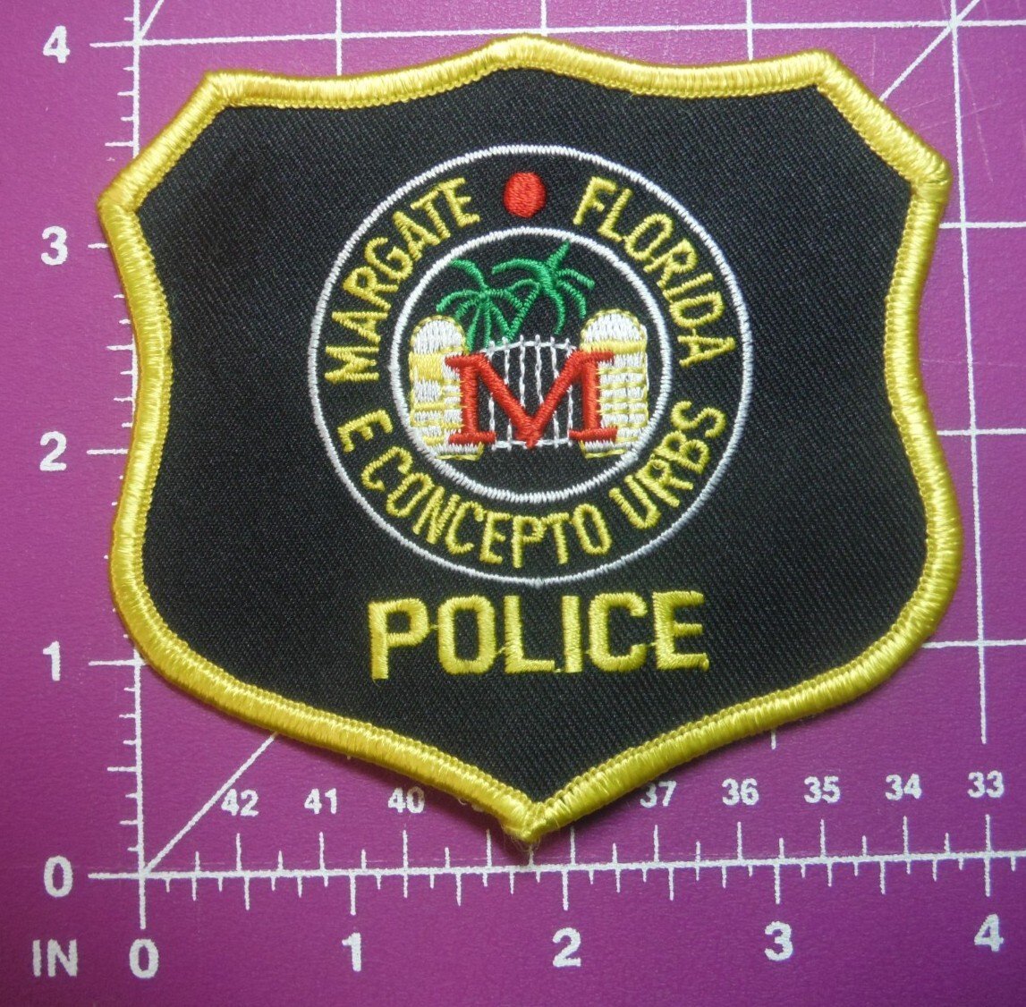 FLORIDA-Margate Police patch