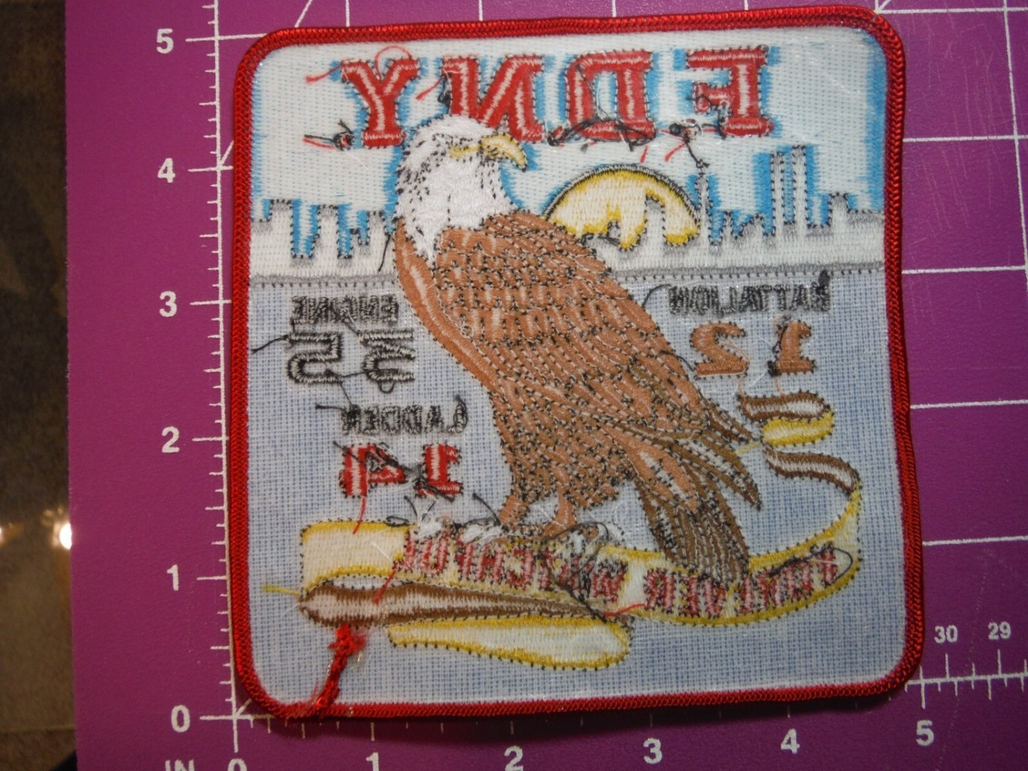 New York City Fire Department Eng 35 Ladder 14 Forever Watchful patch