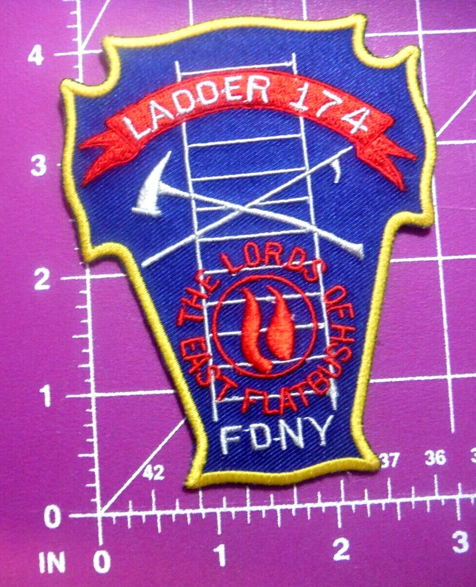 FDNY-New York City Fire Ladder 174 Lords of East Flatbush patch-B