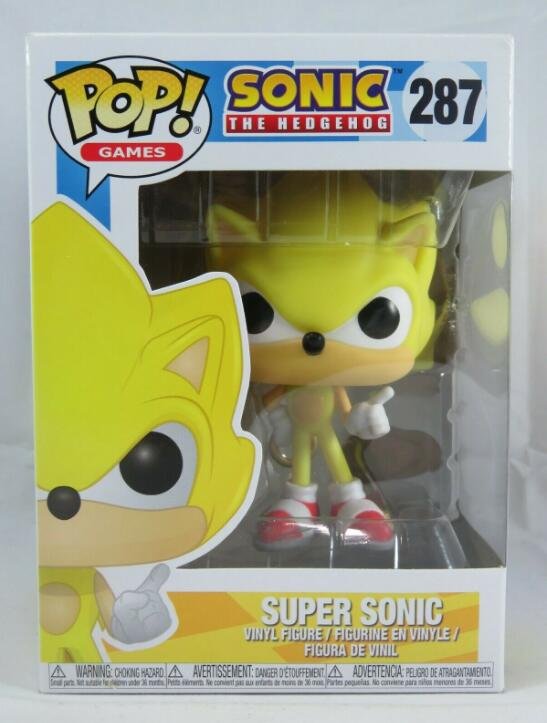 Games : Super Sonic #287 Sonic the Hedgehog Funko Pop! Collection Toy ...