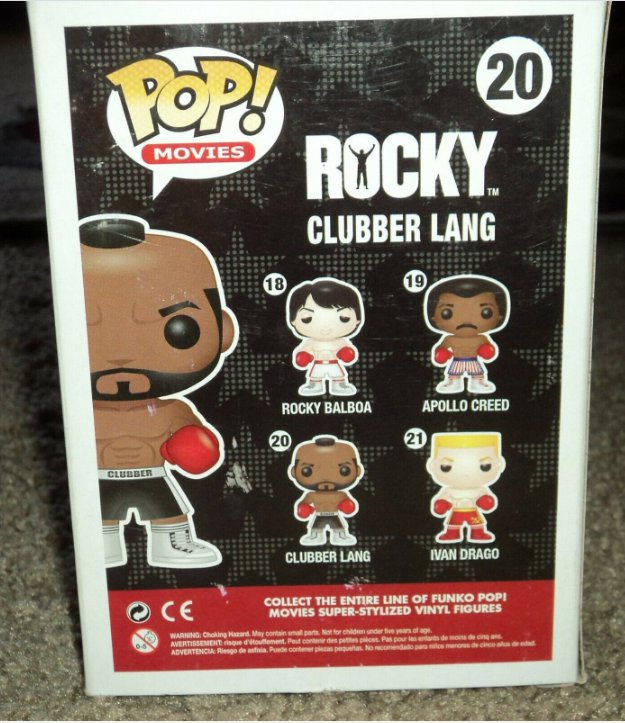 ROCKY Clubber Lang #20 Funko Pop! Collection Toy + Protector Nice Gift