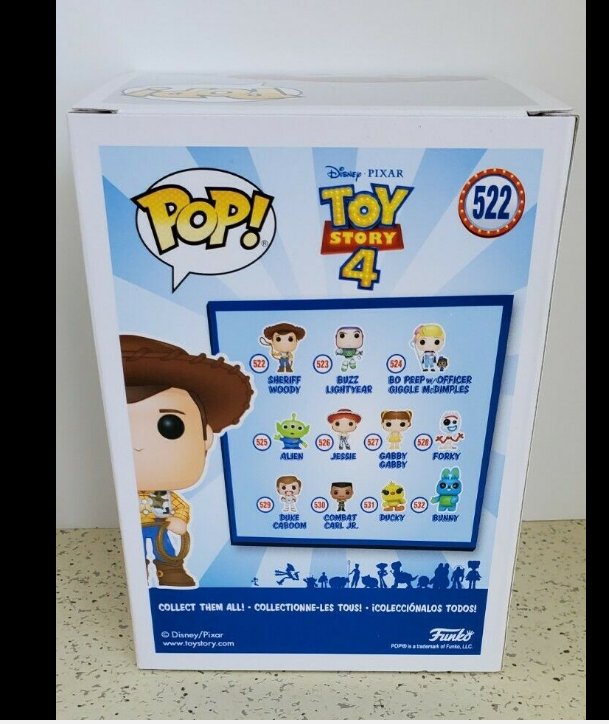 Toy Story 4 Sheriff Woody 522 Funko Pop Collection Toy Protector