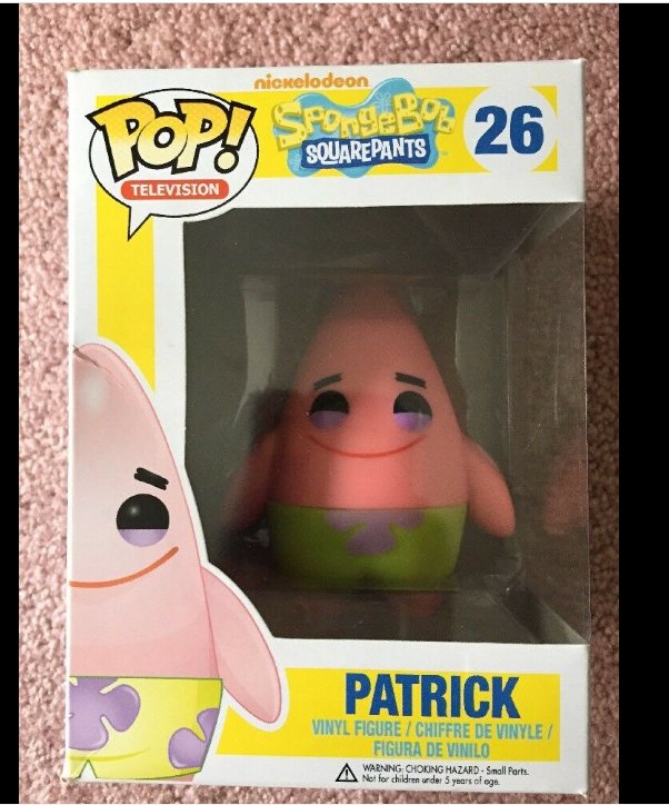 SpongeBob Squarepants Patrick Nickelodeon #26 Funko Pop! Collection Toy ...