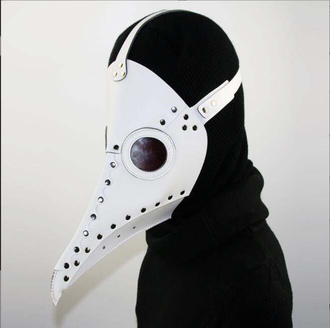 Plague Doctor Bird Mask Long Nose Beak Cosplay Steampunk Halloween ...