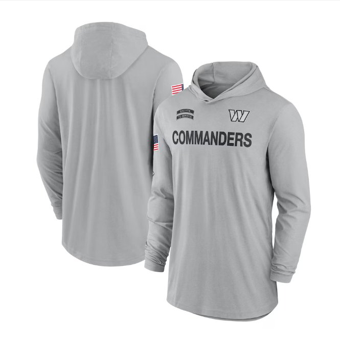 Men's Washington Commanders 2024 Salute to Service Lightweight Long ...