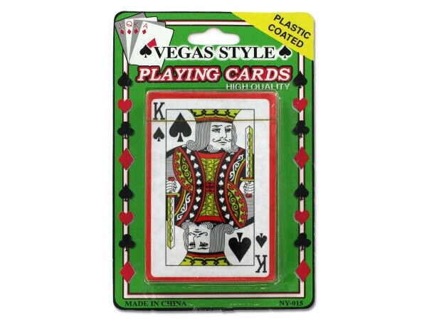 Plastic coated playing cards - Pack of 24