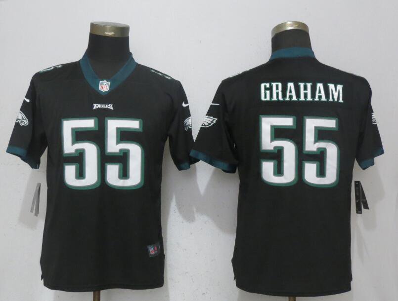 Women's Philadelphia Eagles #55 Brandon Graham Jersey Team Game Player ...