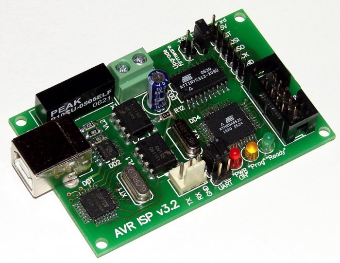 4-in-1 ATMEL AVR ISP programmer with 7-socket DIP board !!Free air ...