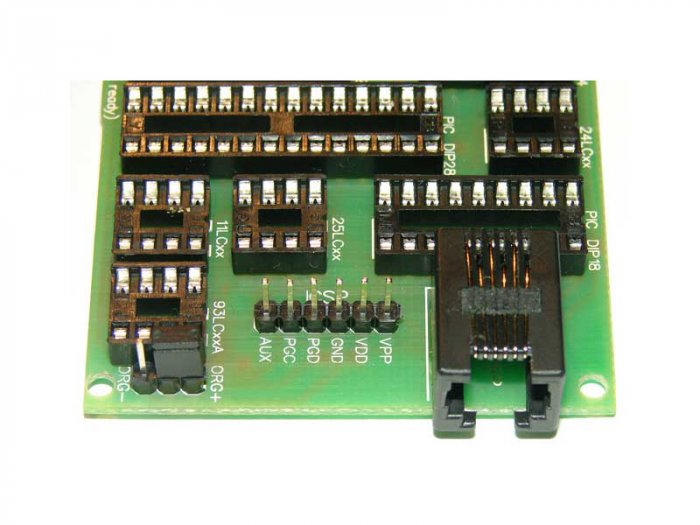 "PIC DIP Programmer" - extension module to PICkit2, ICD2 for ...
