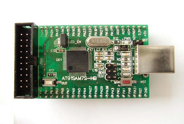 ATMEL AT91SAM7S512 ARM7 ARM header board, JTAG, USB AT91SAM7S-HB