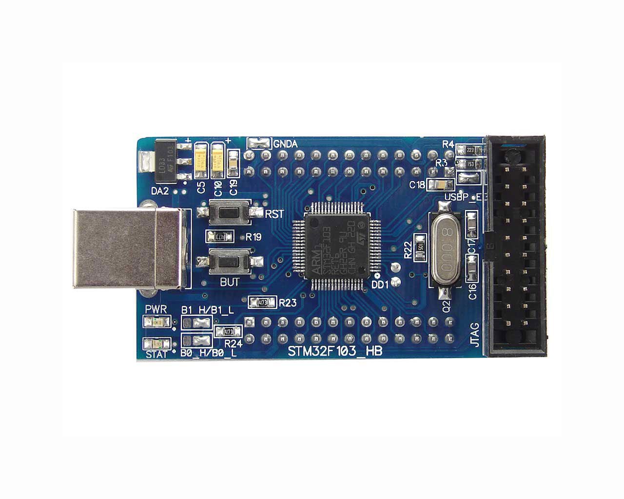 STM32F103 Cortex-M3 ARM stamp development board 512k JTAG SWD