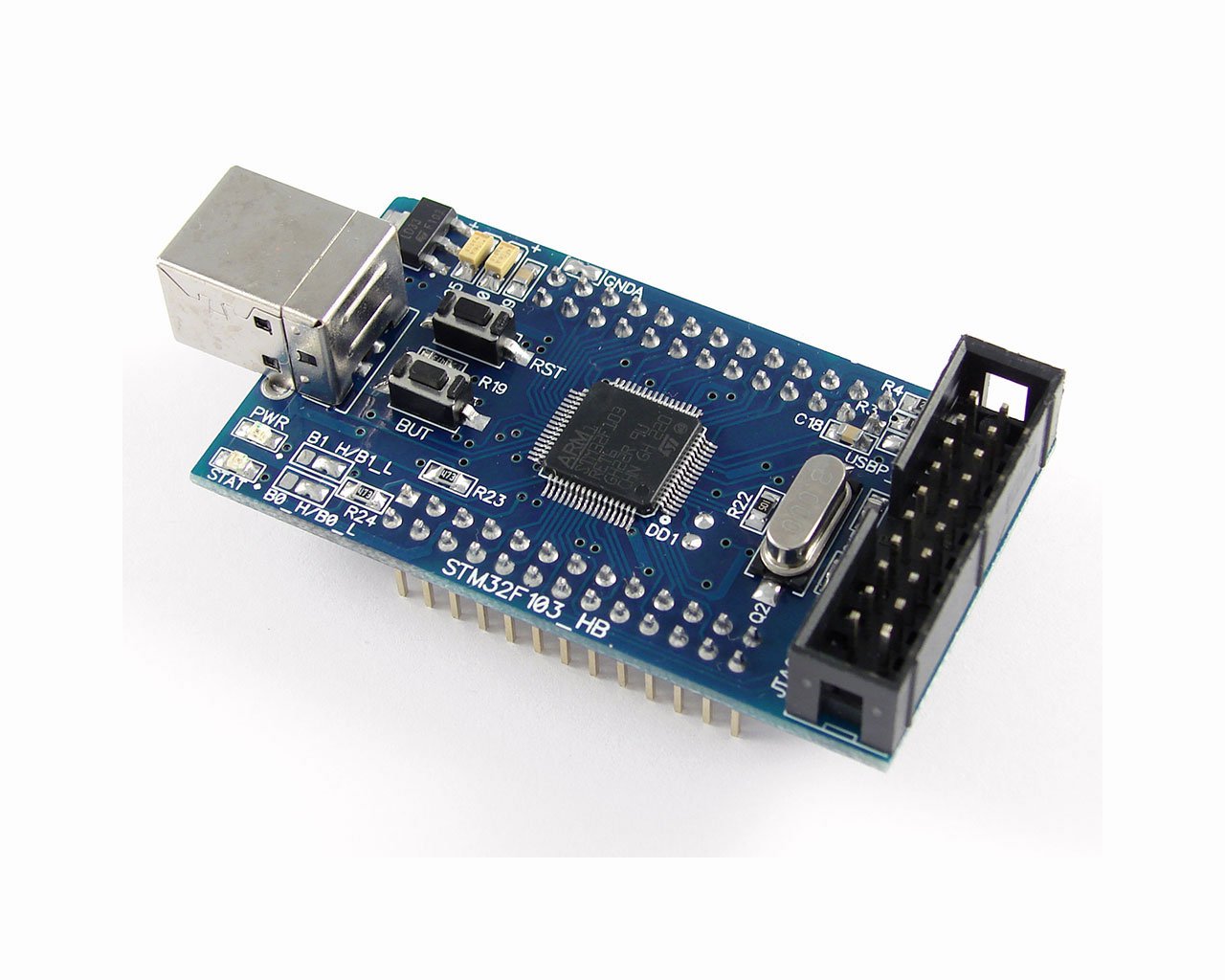 STM32F103 Cortex-M3 ARM stamp development board 128k JTAG SWD