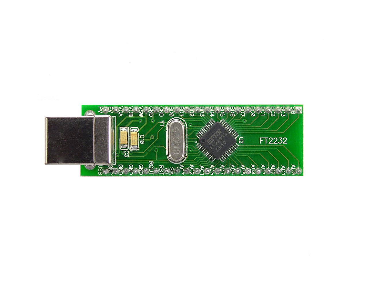 Ft2232 Usb Dip Module Ftdi Dual Uart Fifo Ft2232d