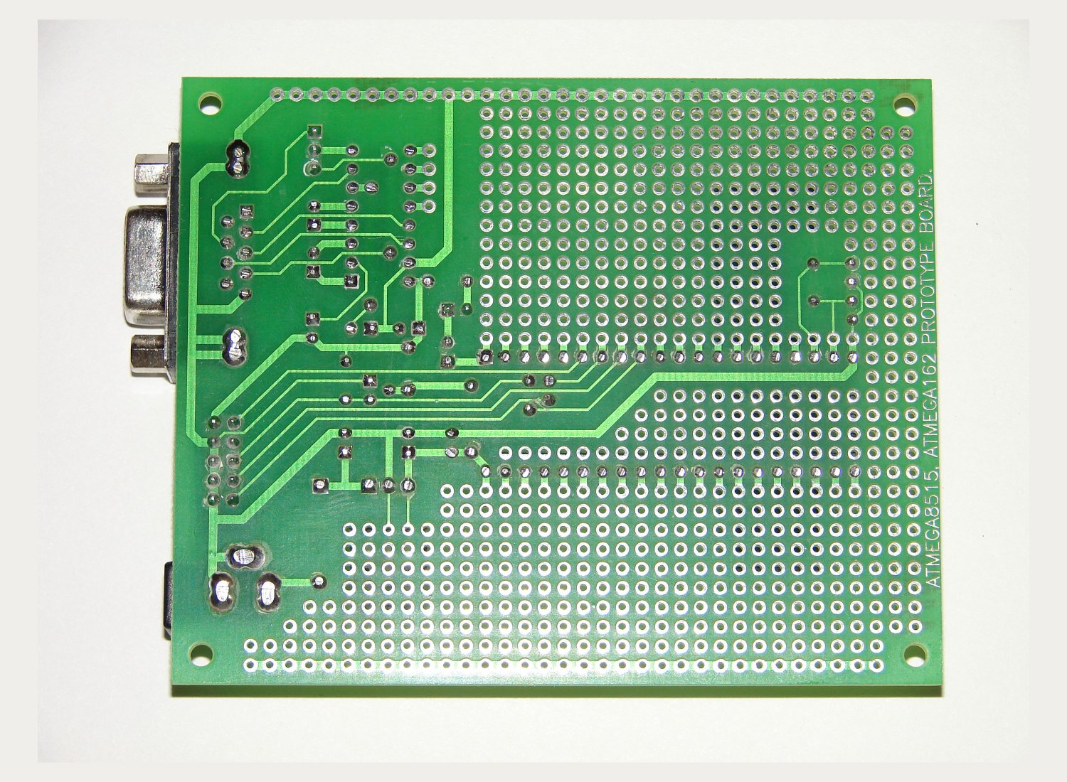 ATMEL AVR PROTOTYPE BOARD ATMega8515 with components