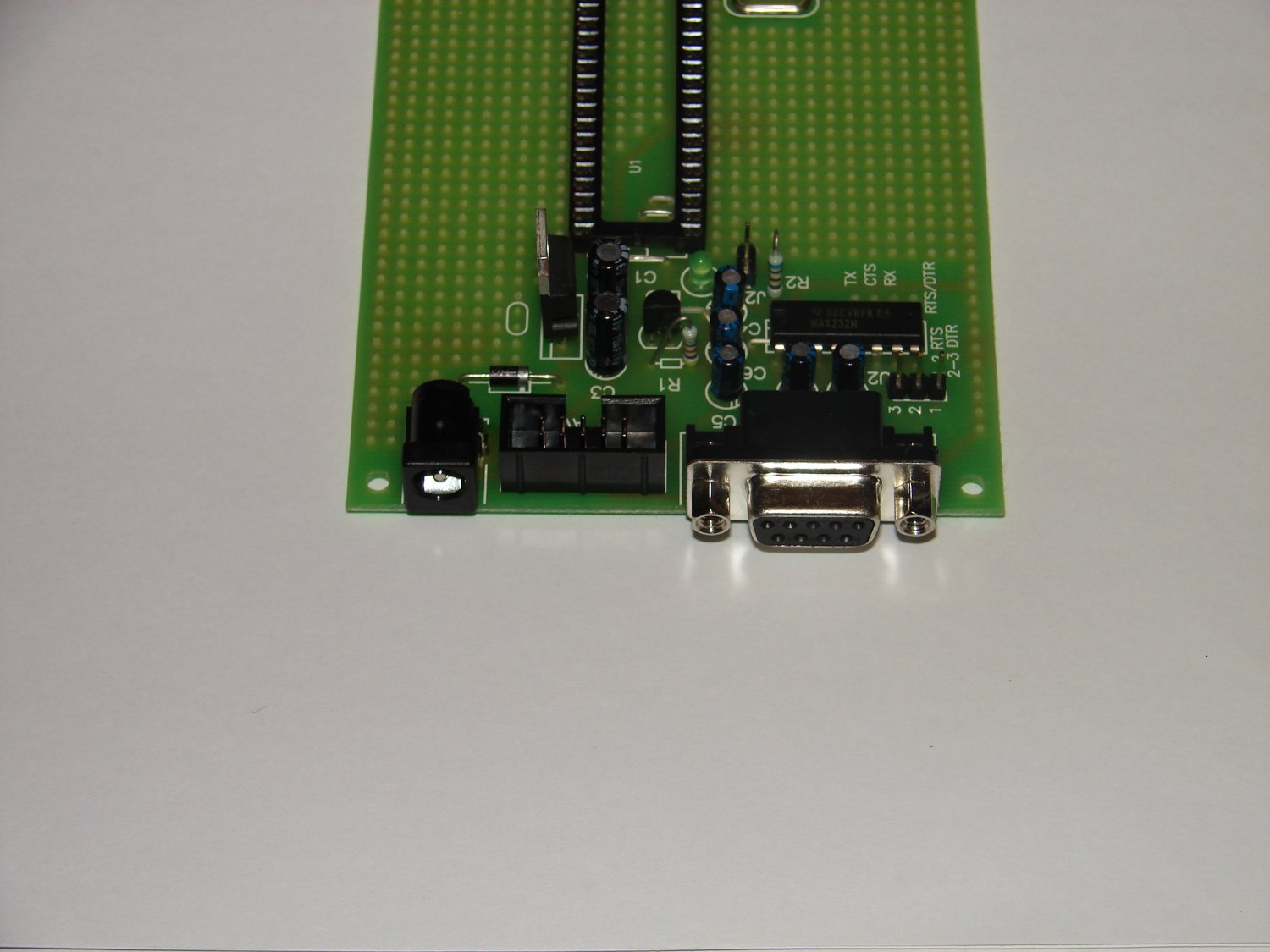 ATMEL AVR PROTOTYPE BOARD ATMega8515 with components
