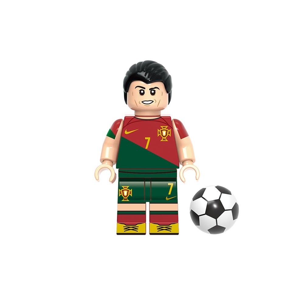 Cristiano Ronaldo World Cup Soccer Custom Minifigure Block Figure Lego ...