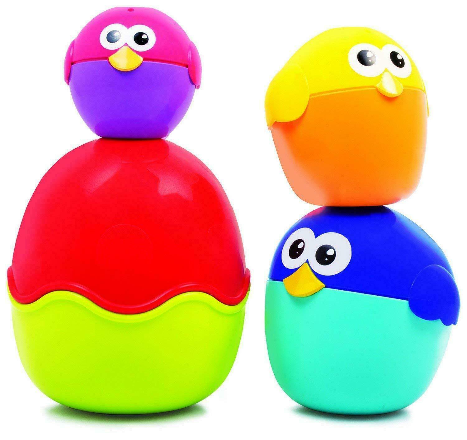 Funskool Giggles Stacking Birds Toy for 6m+ Kids Game Multi Color F/Ship