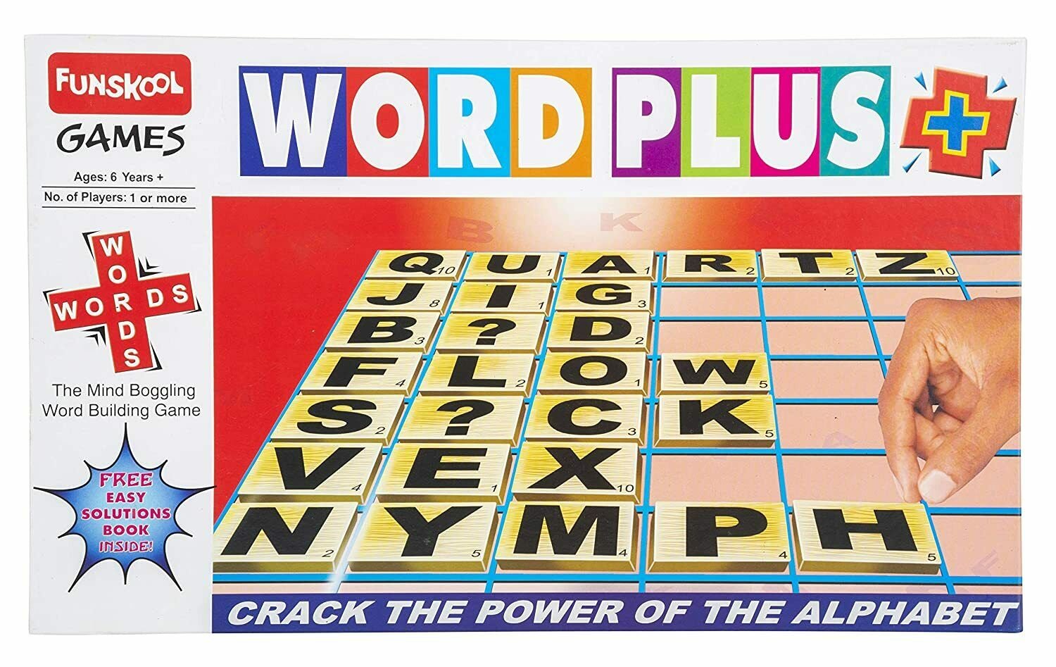Funskool Word Plus, Multicolor, Word Building Board Game Age 6+ FREE SHIP