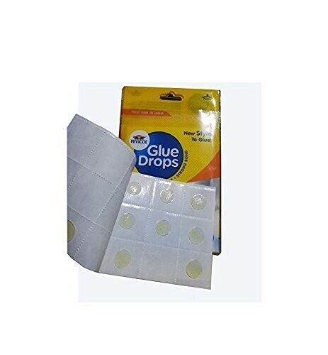 10 Pack X 24 Pc (240 dots) Pidilite Fevicol Glue Drops Glue Dots ...