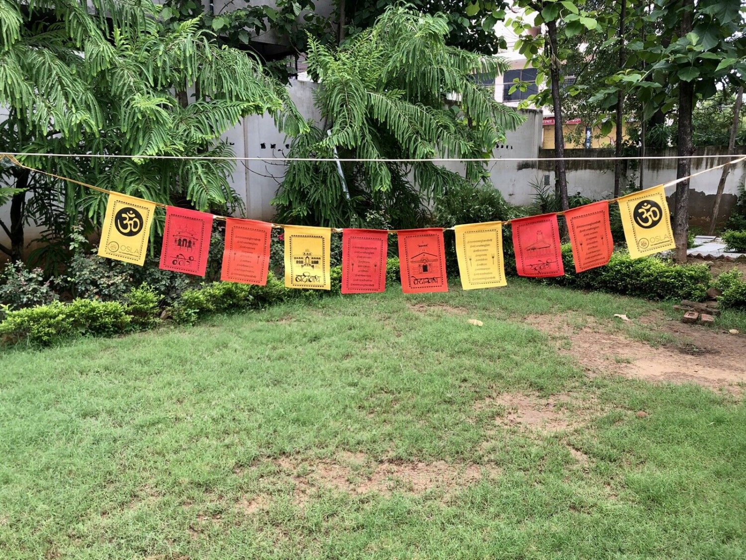 Himalayan Cloth Flags, Hindu Prayer Flags, Char Dham Flags, 13X9cm flag ...